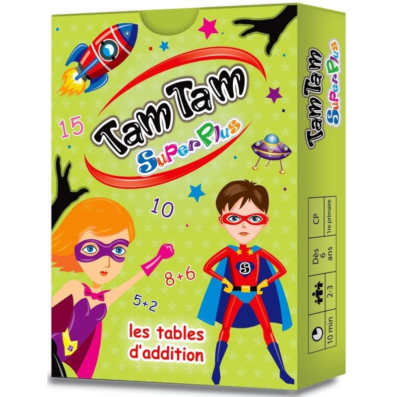 Tam tam Super plus - Jeu de calcul mental et de rapidité amusant avec 6 ...