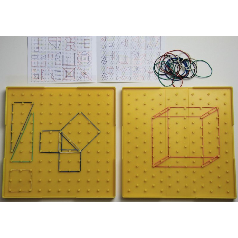 Geoplan réversible grand format (Geoboard) - Plaque à picots réversible ...