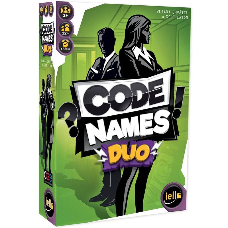 Codenames Duo - Jeu d'association d'idées et d'enquête coopératif IELLO ...