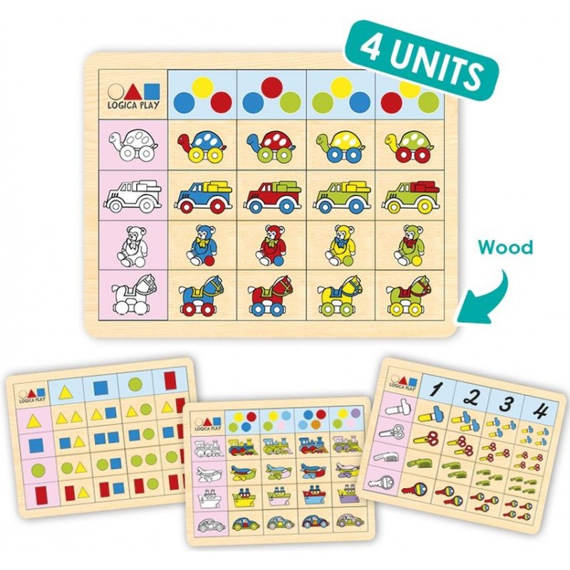 Lot de 4 tableaux double entrée - Niveau 2 - Lot de 4 tableaux à double ...