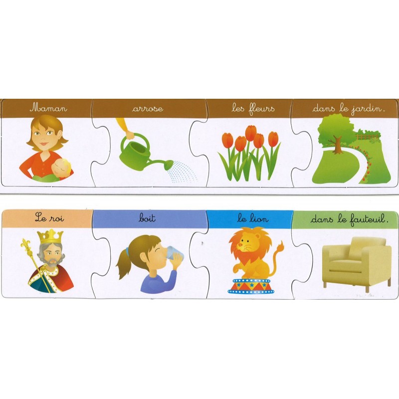 Mes premières phrases - Jeu pour découvrir les phrases puis en créer de ...