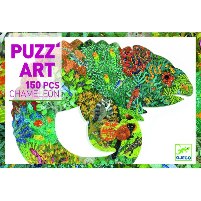 Puzz' Art Chameleon - Magnifique puzzle de 150 pièces Djeco