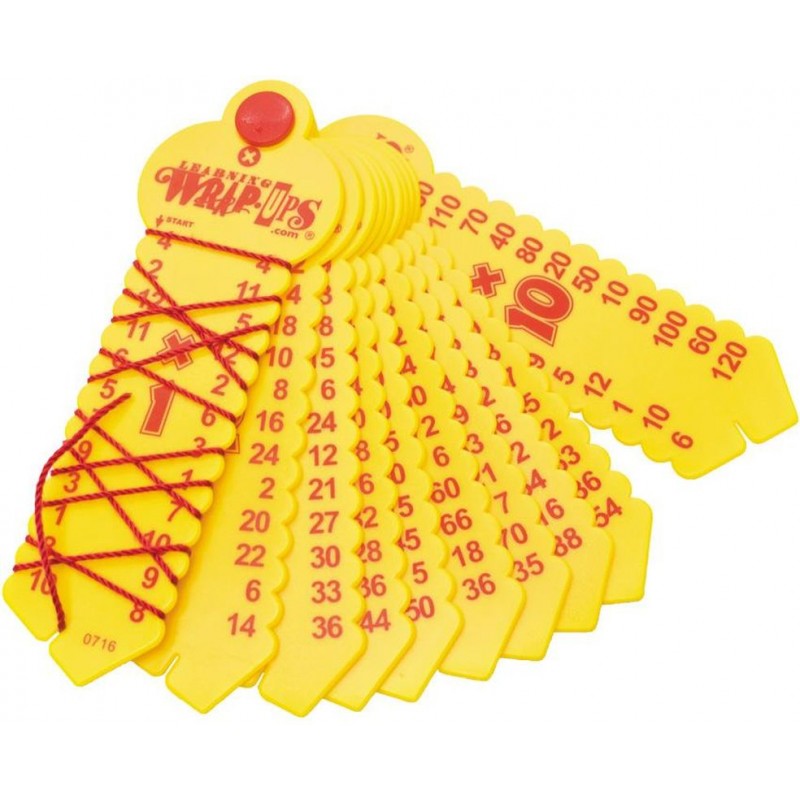 Wrap-ups multiplication - Jeu de calcul mental autocorrectif.