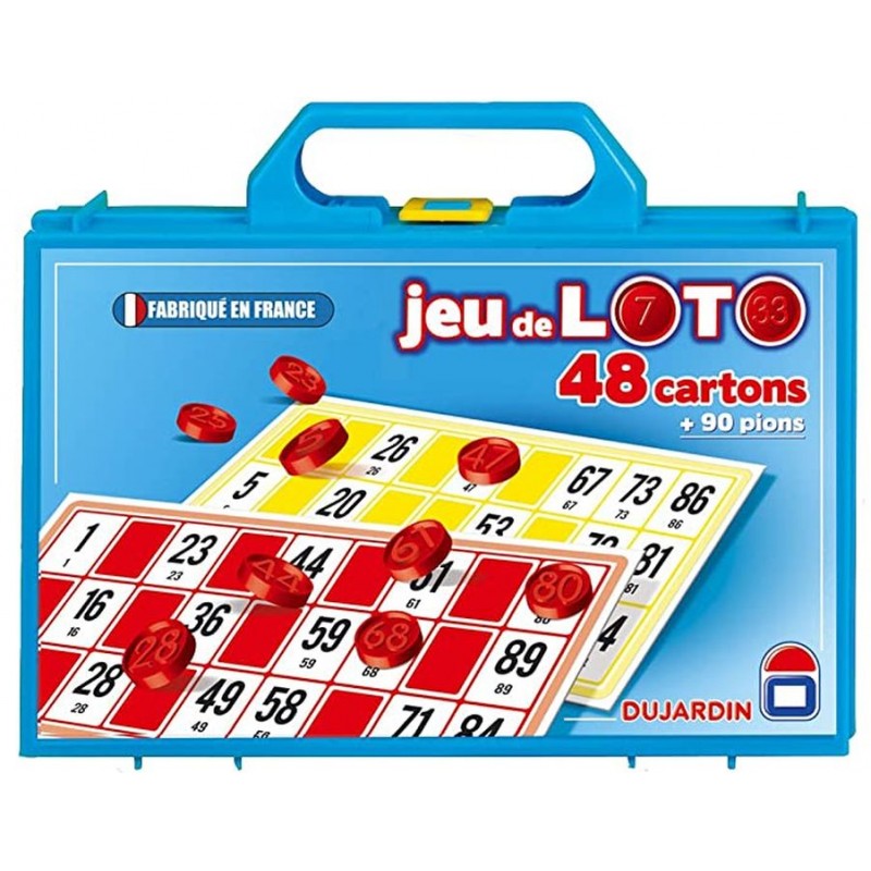 Loto 48 cartons - Jeu de loto traditionnel dans une valisette - Dujardin