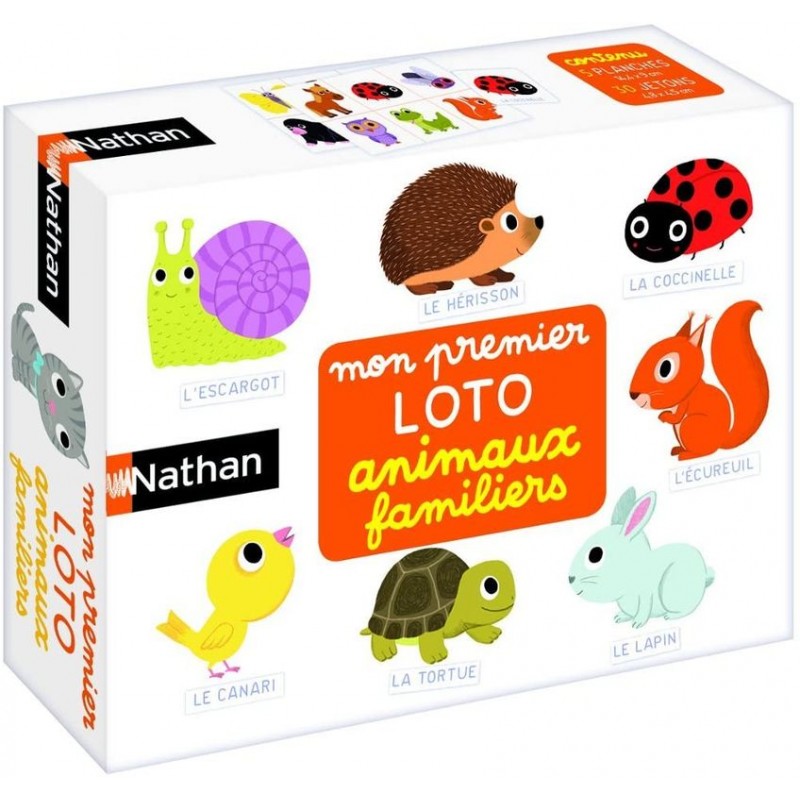 Mon premier loto animaux familiers - Nathan - Jeu d'association pour ...