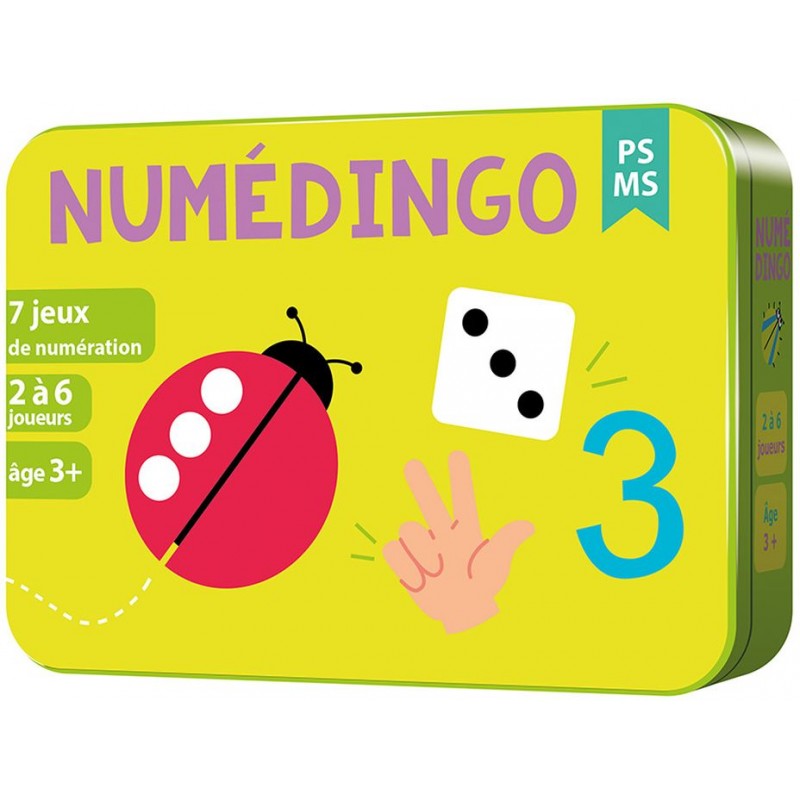 Numédingo PS-MS - 7 petits jeux pour travailler les chiffres de 1 à 6