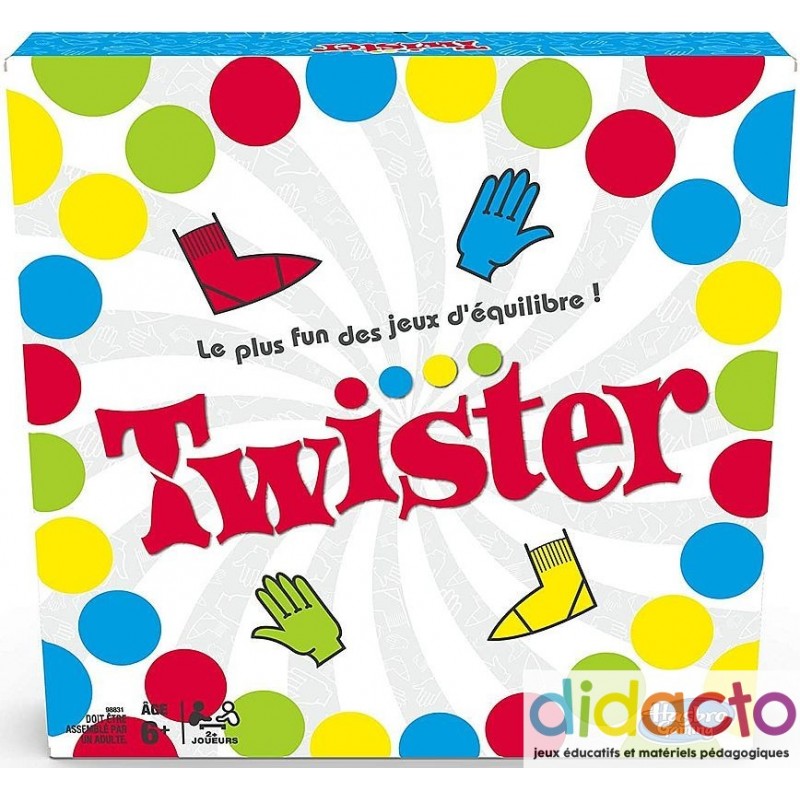 Twister - Hasbro - Jeu d'ambiance, d'équilibre et de contorsions ...