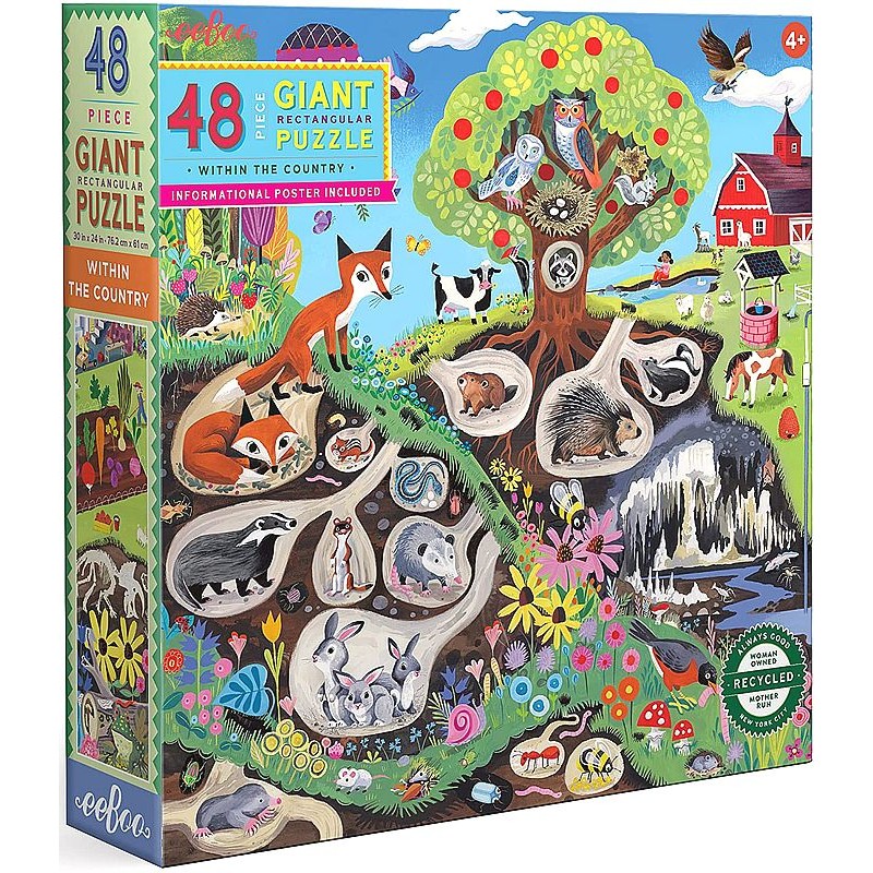 Puzzle géant Dans la campagne - Grand puzzle de 48 pièces à faire sur ...