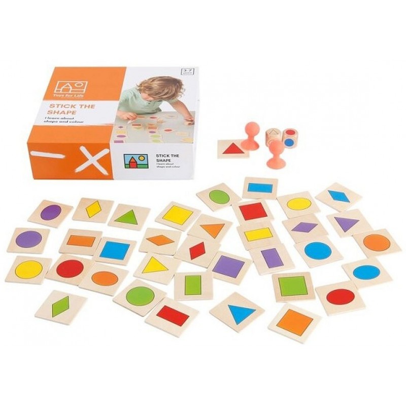 Stick the shape - Jeu modulable pour découvrir les formes et les couleurs.