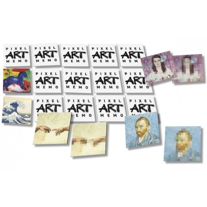 Pixel Art Memory - Piatnik mémorise en découvrant les oeuvres d'art