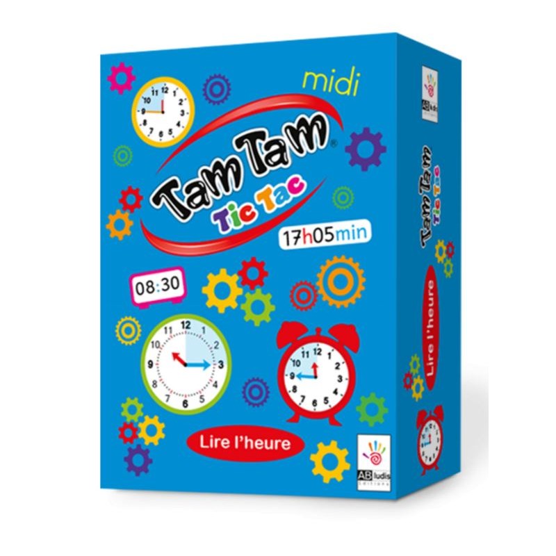Tam Tam ti tac lire l'heure - jeu de cartes Abludis