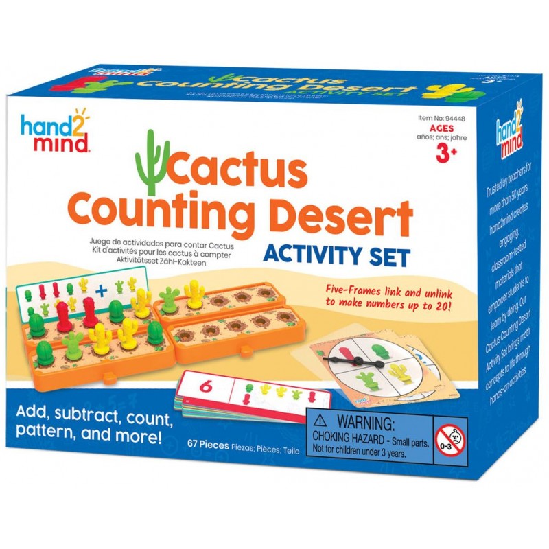 Kit d'activités mathématiques avec plein de cactus à manipuler et à ...