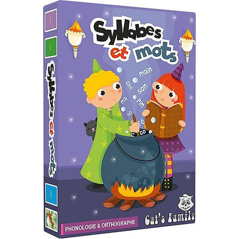 Jeu de cartes sur la lecture de syllabes et la création de mots.