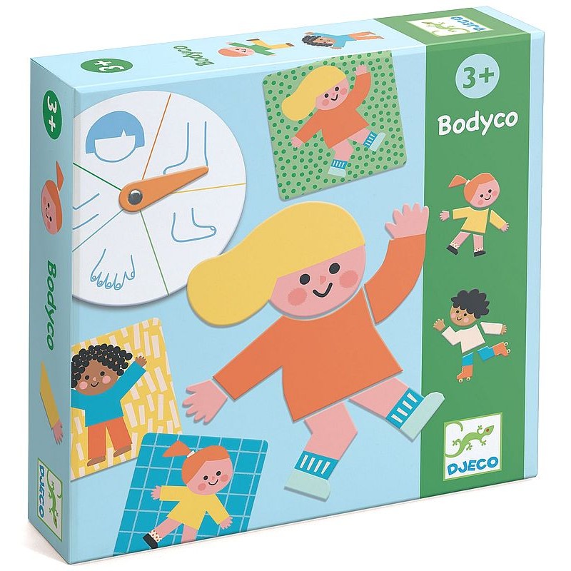 Un tout premier jeu sur le corps à la manière d'un loto.