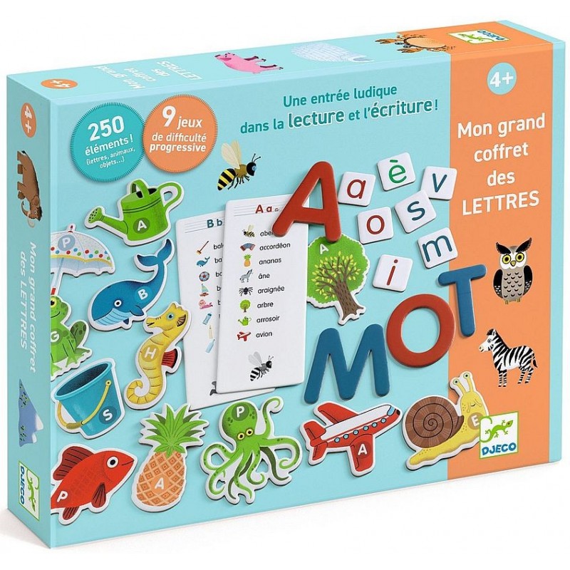Jeux éducatifs pour reconnaître et écrire les lettres de l'alphabet